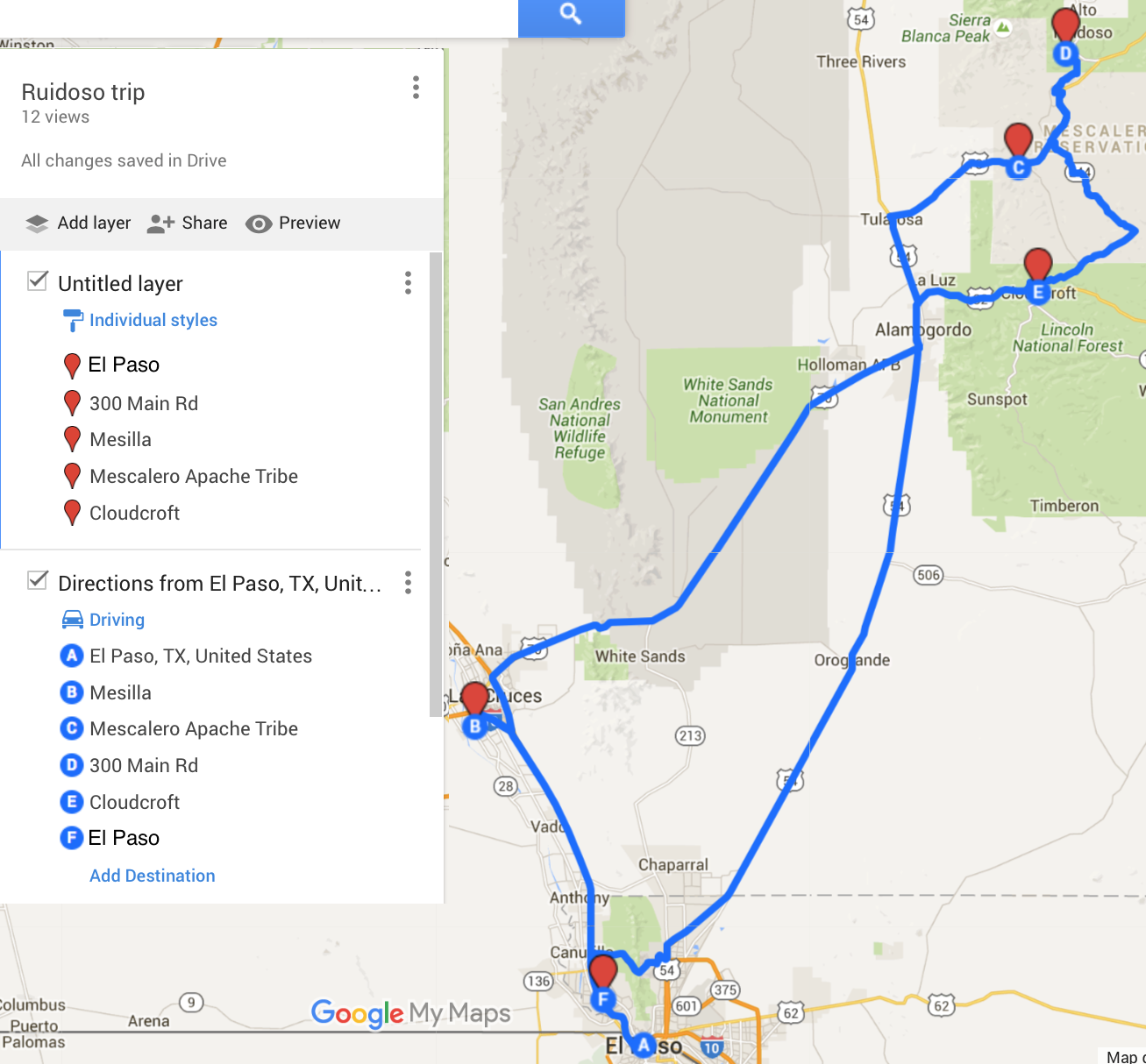 A Trip to a Village Called Ruidoso: Part 1 — A Family Blog