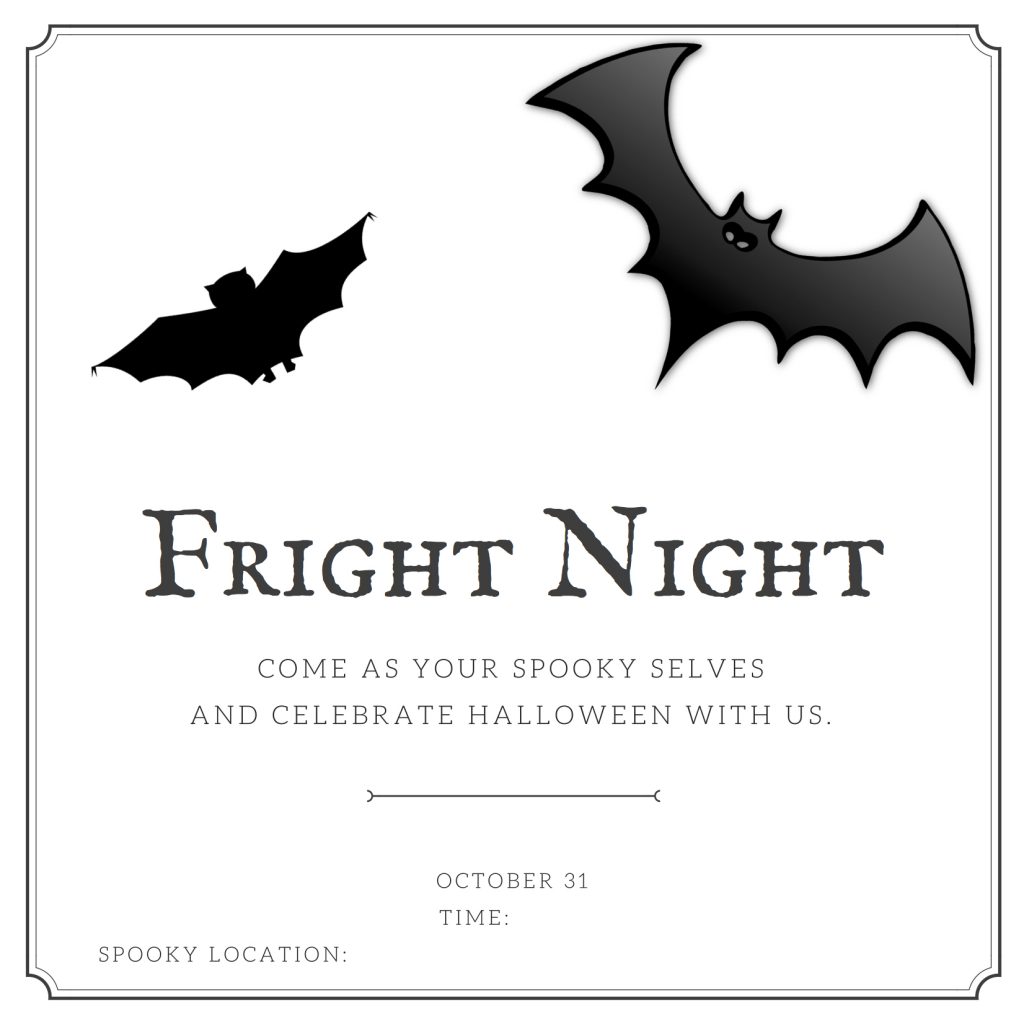 Free printable halloween invitation cards — A Family Blog